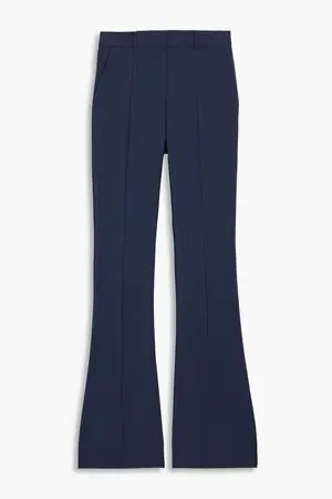Sportmax Aero Pleated Grain De Poudre Flared Pants