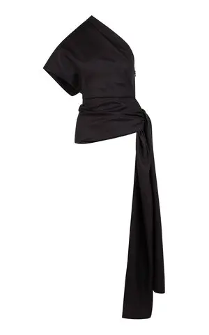 HEIRLOME Marianne One-shoulder Silk Top