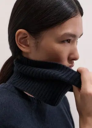 ME+EM Cashmere Raglan Jumper - Navy