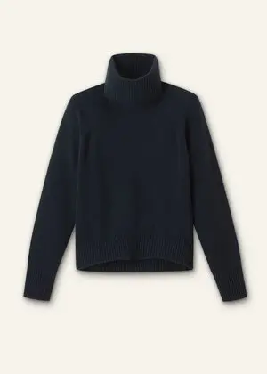 ME+EM Cashmere Raglan Jumper - Navy