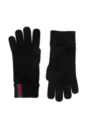 Gucci Web Wool Gloves