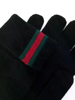 Gucci Web Wool Gloves