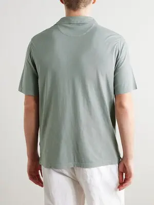 Hartford Lyocell And Cotton-blend Polo Shirt - Green