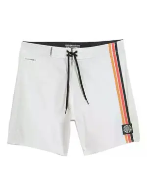 OSKLEN Stripe-patch Shorts - White