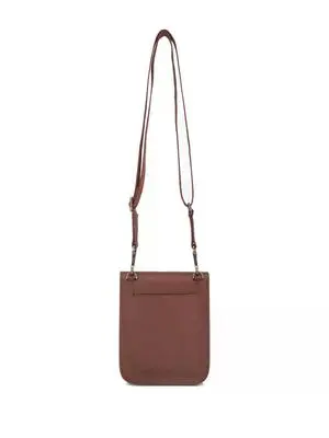 Akris Mini Anouk Leather Crossbody Bag - Brown