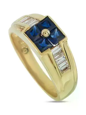 LB EXCLUSIVE Diamond And Sapphire Ring - Gold