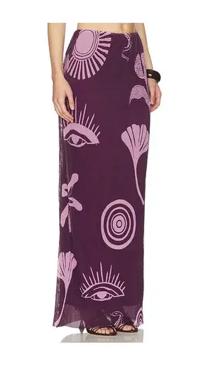 CALA DE LA CRUZ Vela Skirt - Isis Plum