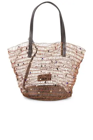 Staud Jewel Bucket Bag - Multi Color Beads