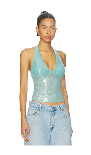 Free People Dance Til Dawn Halter Top