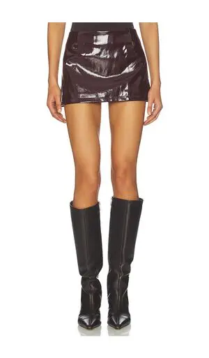BY.DYLN Juilianna Mini Skirt - Shiraz