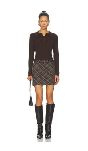 Astr The Label Baylie Media Dress - Brown