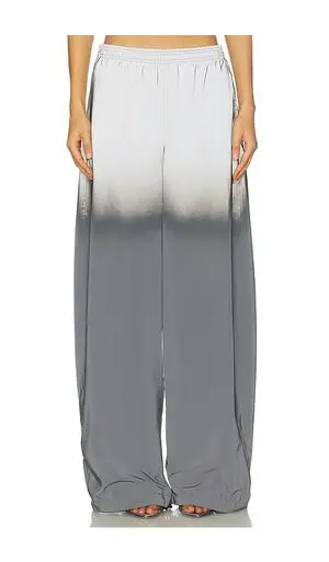 Alexander Wang Reflective Track Pant - Silver & Black