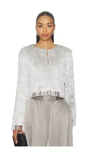 UNREAL FUR Copacabana Metallic Fringe Jacket