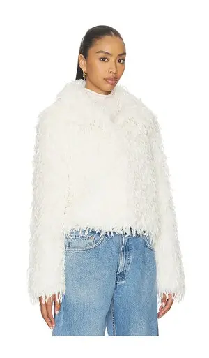 UNREAL FUR Swan Lake Jacket - Coconut