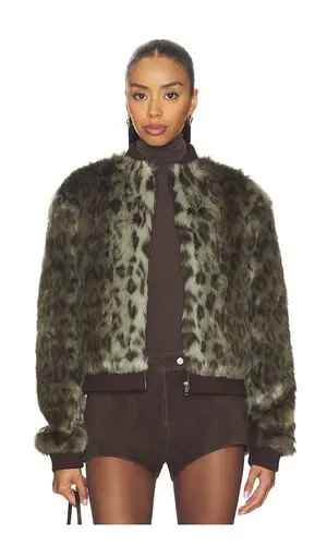 UNREAL FUR Foliage Faux Fur Jacket