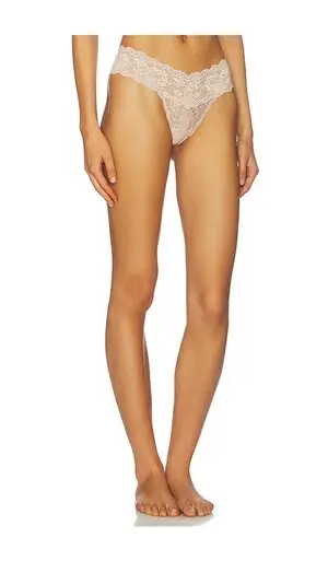 Cosabella Never Say Never Low Rise Thong In Nude