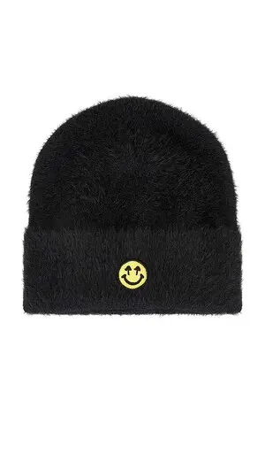 HAPPY CAPS Furry Beanie - Black