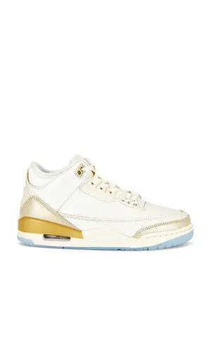 Jordan Gold Tone Sneakers For Women