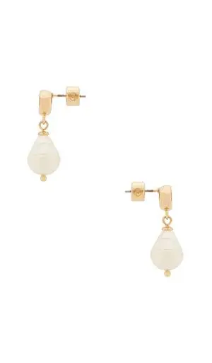 Ettika Simple Pearl Drop Earrings
