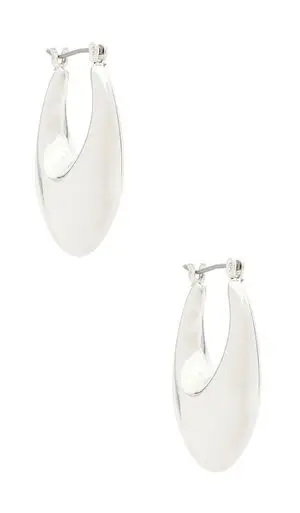 ETTIKA Chunky Oval Hoop Earrings