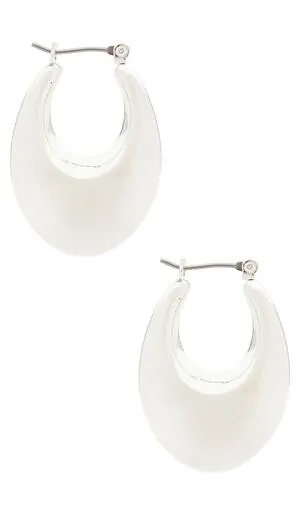 Ettika Chunky Oval Hoop Earrings