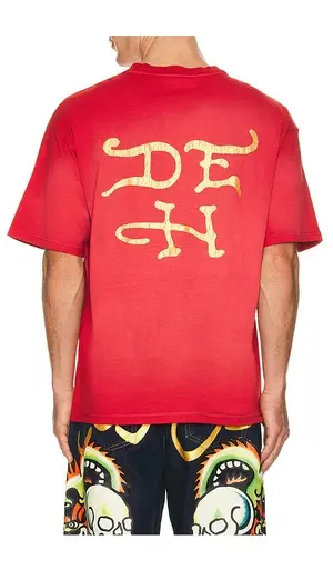 Ed Hardy Skull Boxy Tee In Red