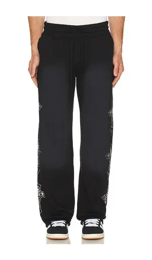 Ed Hardy Crosses Skulls Baggy Sweatpant