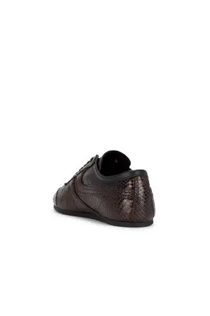 Dries Van Noten Snake Sneaker - Dark Brown