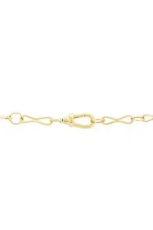 AZLEE Large Motif Chain Lariat Necklace