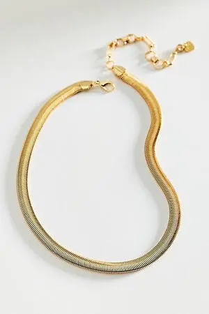 Anthropologie Snake Chain Necklace - Gold