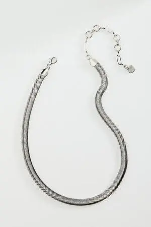 Anthropologie Snake Chain Necklace - Silver