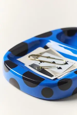 Edie Parker Polka Dot Catchall Dish - Blue