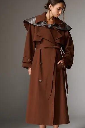 LOVAAN Alexandra Trench Coat - Cocoa