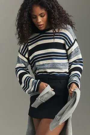 Central Park West Crew-neck Tie-back Sweater