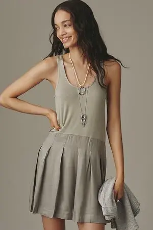 Anthropologie Goldie Wool Cashmere Twofer Mini Dress