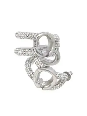 Guess Rhinestone-embellished Hoop Earrings