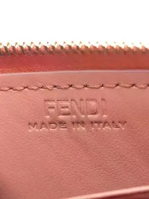 Fendi 2010-2025 Mini Leather Ff Diamond Zip Around Wallet Small Wallets