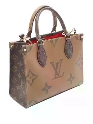 LOUIS VUITTON Monogram Reverse Giant Onthego Pm Satchel
