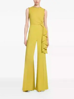 Elie Saab Stud-embellished Wide Leg Jumpsuit