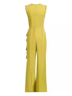 Elie Saab Stud-embellished Wide Leg Jumpsuit