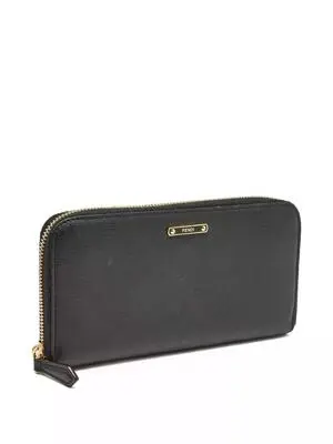 Fendi Top-zip Leather Wallet - Black