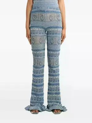 Etro Crocheted Flared Trousers