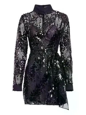Elie Saab Mini Long-sleeve Dress