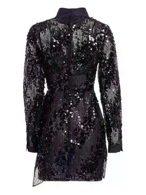 Elie Saab Mini Long-sleeve Dress