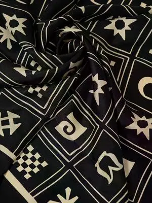 Nanushka Miani Printed Scarf - Black
