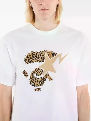A BATHING APE Wild Leopard Ape Face T-shirt