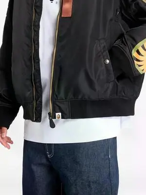 A BATHING APE Shark Ma-1 Bomber Jacket - Black