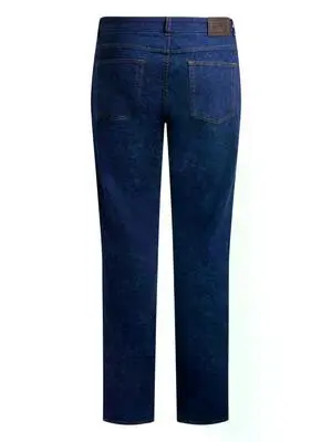 Etro Jacquard Floral Paisley Jeans - Blue