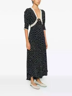 Rixo Dotted Lace Dress