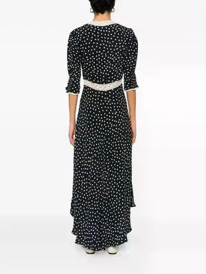 Rixo Dotted Lace Dress